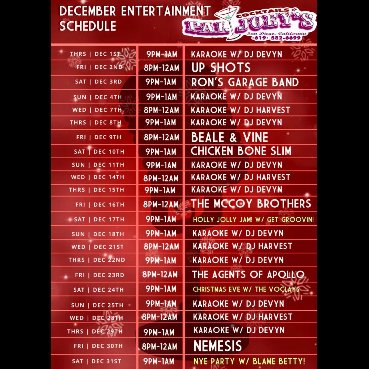 Music & Entertainment - Pal Joey's San Diego - Pub and Entertainment